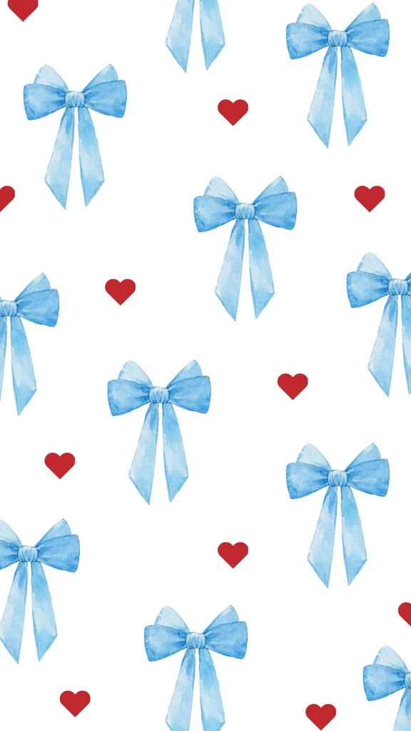 cute bow pattern wallpaper