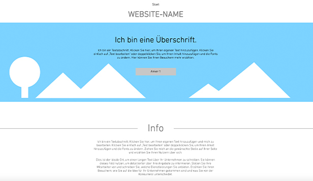 Leere Homepage Templates für kreative Köpfe | WIX